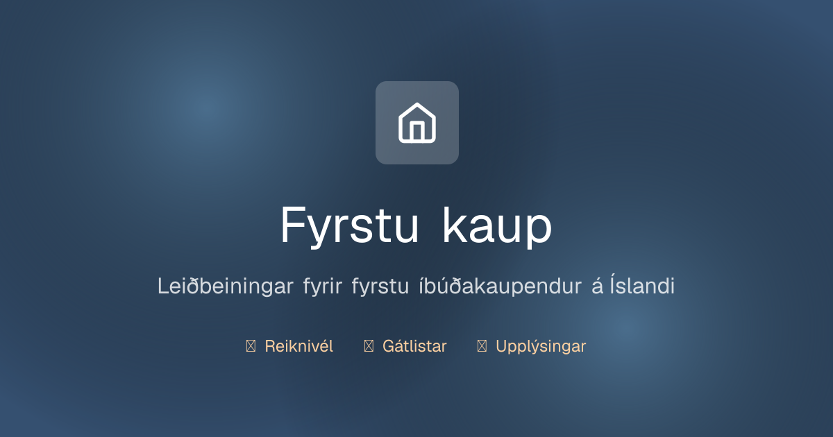 Notice of upcoming maintenance and renovation work | Fyrstu kaup
